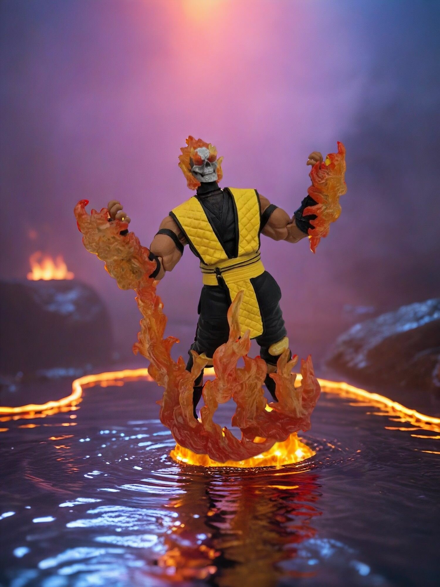 Скорпион фигурка игрушка (Эксклюзив) Scorpion Mortal Kombat Мортал Комбат Storm Collectibles (Event Exclusive) Ограниченный выпуск