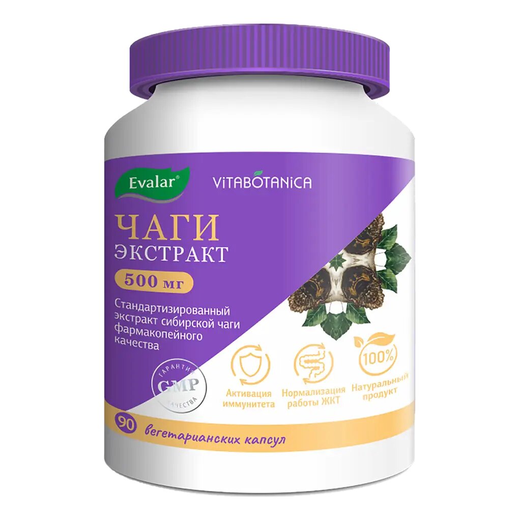 Витаботаника Чага капсулы по 0,57 г 90 шт