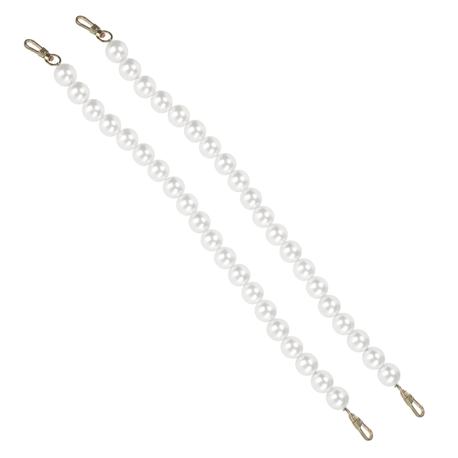 2 шт. ремешка из искусственного жемчуга для сумочки, сменная цепочка для аксессуаров одежды 415 мм x 18 мм