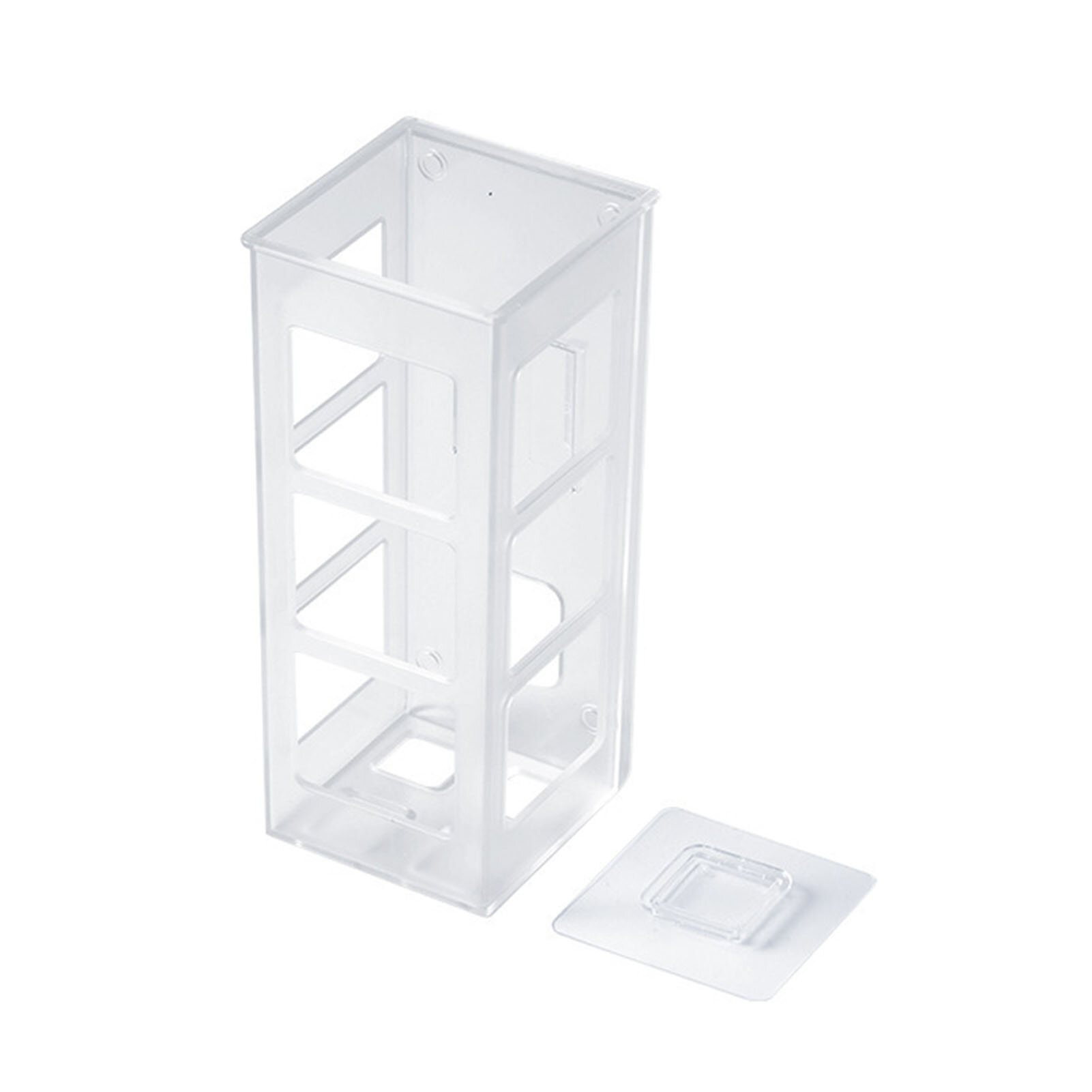 Настенный держатель для выпрямителя для волос, стойка для бедер, парикмахерские инструменты для завивки, настенный органайзер, коробка для ванной комнаты, спальни, прозрачный