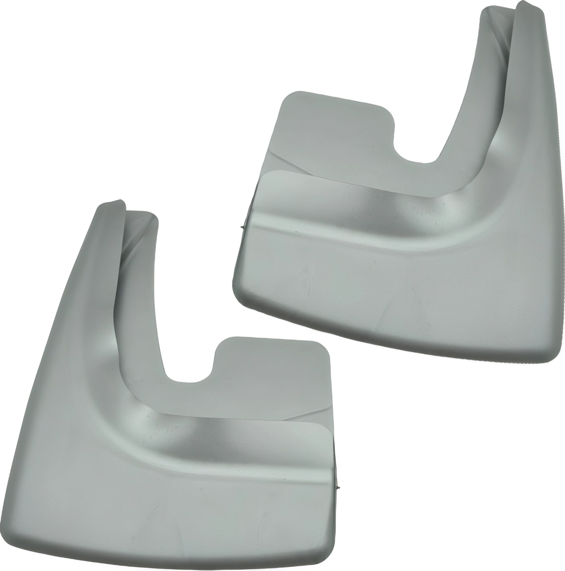 Брызговики Триада Midi Lux №09 (серебристый металлик)