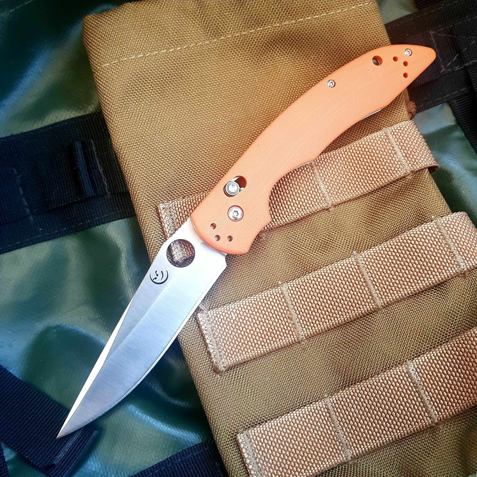 Нож складной BM806 оранж