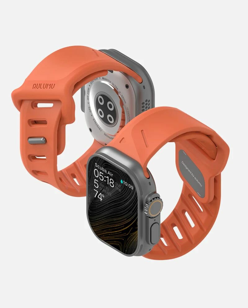 Ремешок для Apple Watch, Aulumu A02, ярко-оранжевый