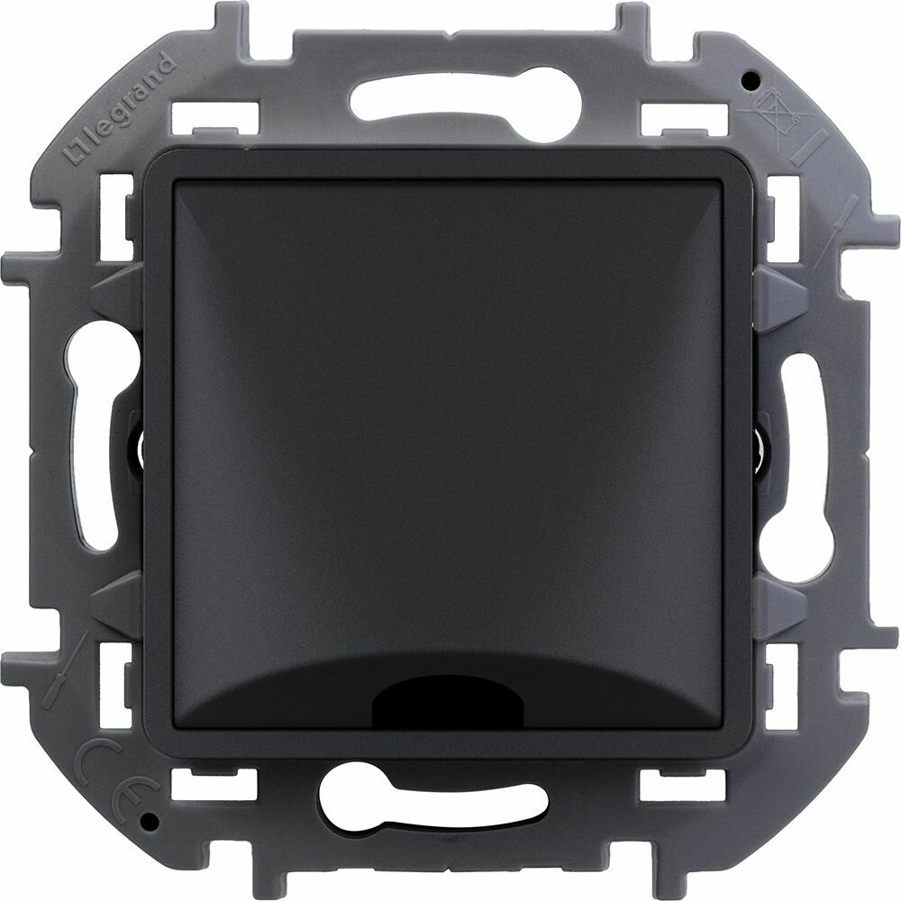 Legrand INSPIRIA Антрацит Вывод кабеля с зажимом для крепления, 673893