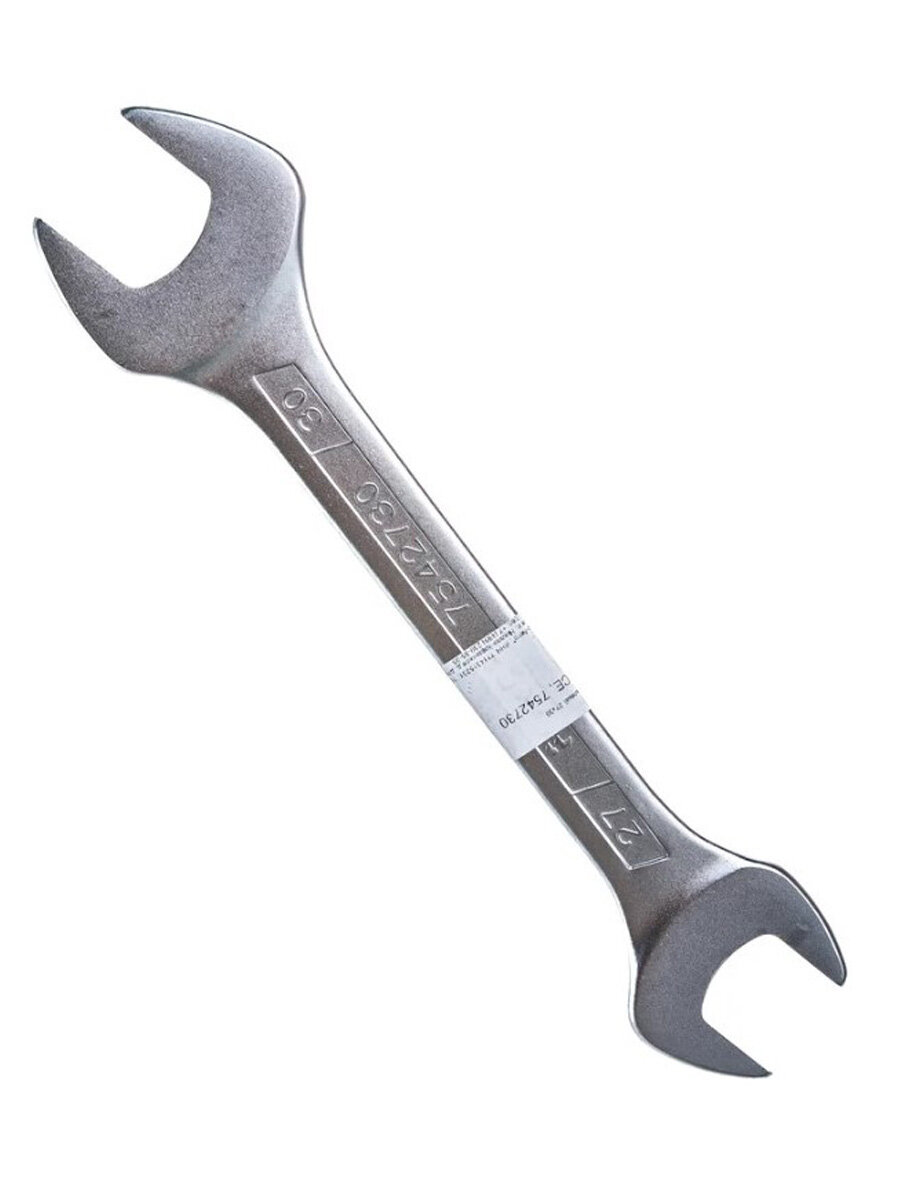 Ключ рожковый FORCE 7542730, хромованадиевая сталь, 27x30 мм