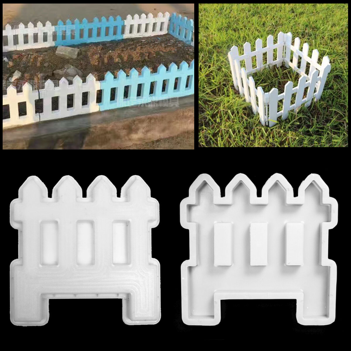 Полезные инструменты Пластик Антикварный Забор Форма Цветок Бассейн Кирпич Цемент Дом Двор Сад Декор новый