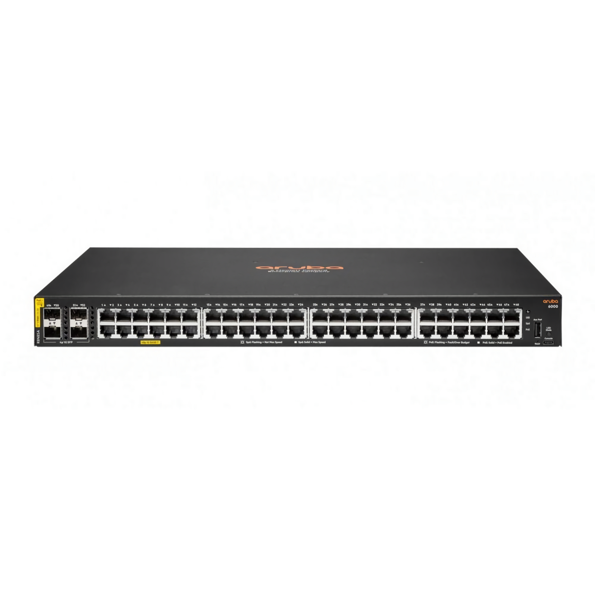 Коммутатор HPE Aruba 6000 Managed L2 48G Class4 PoE 370W 4SFP (R8N85A)