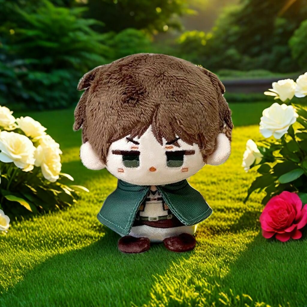 Аниме Мягкие Игрушки Атака титанов Эрен Йегер / Attack on titan Shingeki no Kyojin Eren Yeager , Плюшевая Куклаигрушка 12СM