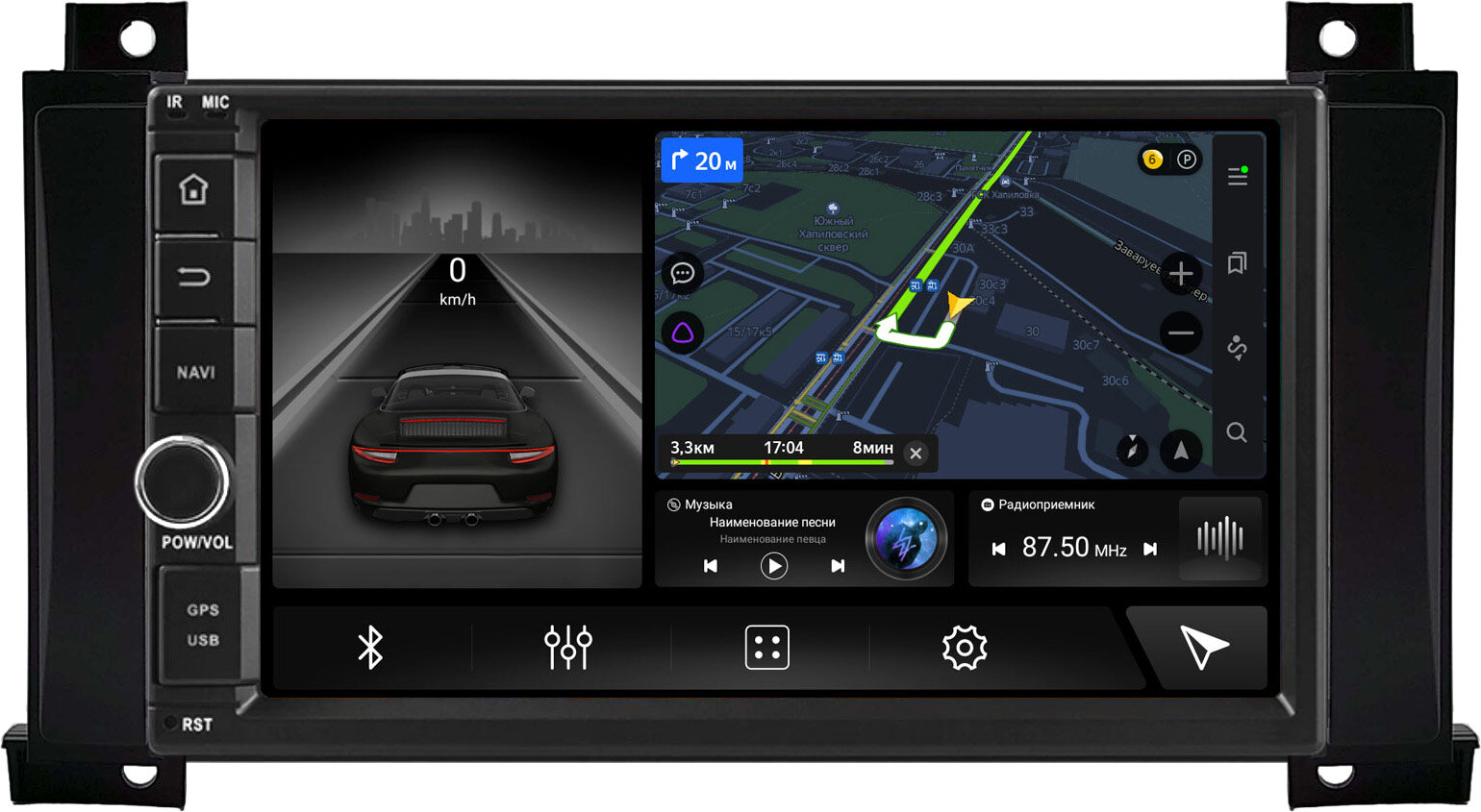 Штатная магнитола Jeep Grand Cherokee 4 (WK2) 2010-2013 Canbox H-Line 5604-RP-11-189-515 Android 10 (4G-SIM, 6/128, DSP, IPS) С крутилкой