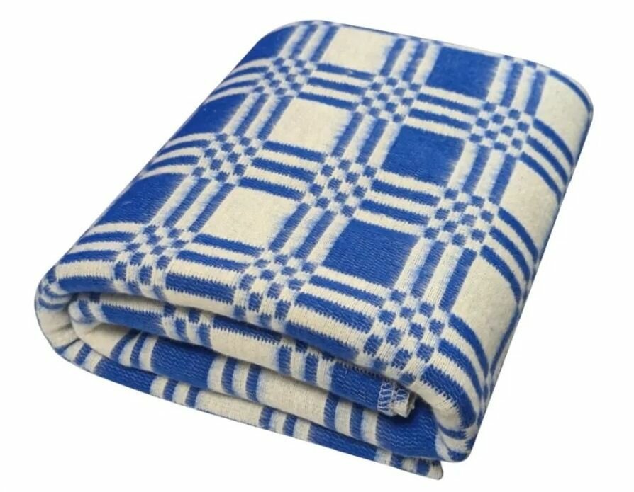 Детское байковое одеяло Ермолино 100х140 Синий