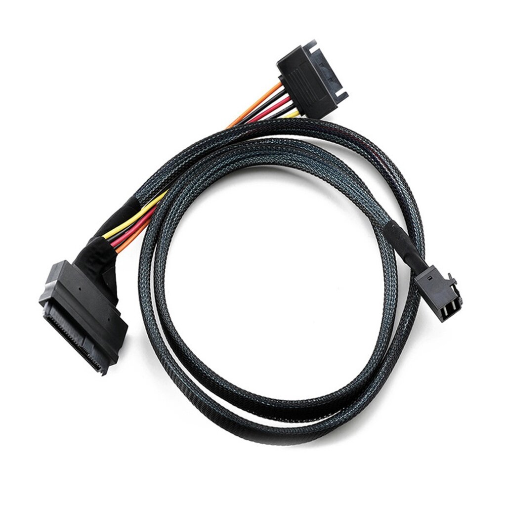Разъем SFF-8643-SFF-8639 SFF-8639 с 15-контактным кабелем адаптера питания Кабель для передачи данных для ПК-серверов