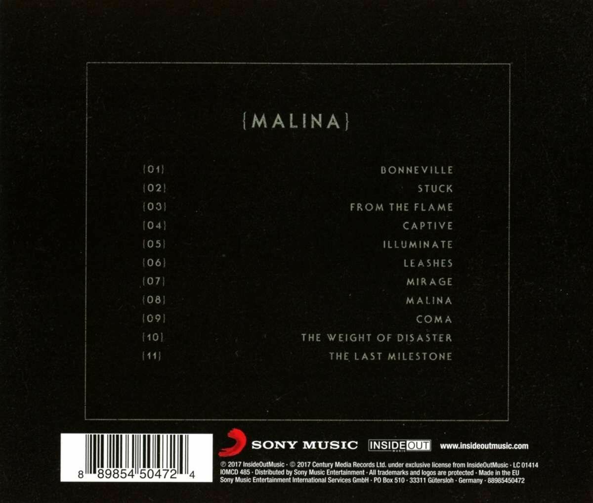 Диск Leprous - Malina (1 CD) — фото 1