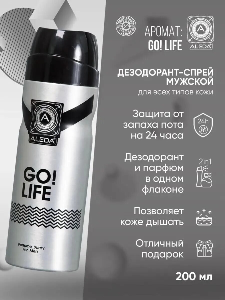 Дезодорант спрей Go Life 200 мл