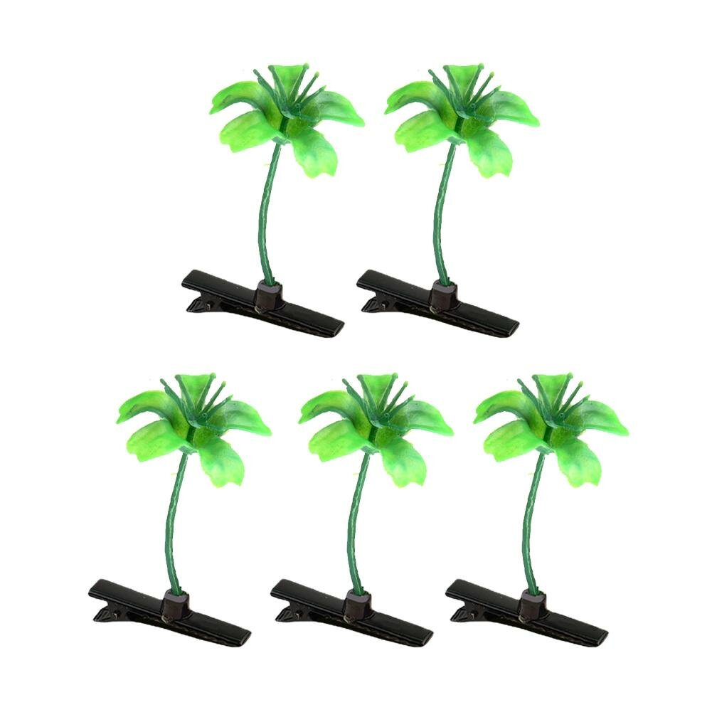 Креативная заколка для волос с цветком травы, милые аксессуары для волос в виде антенны с ростками травы