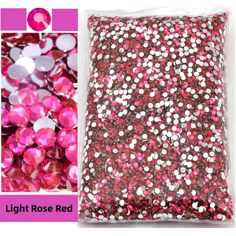 Кристаллы Light Rose Red, 6 мм, 1000 шт