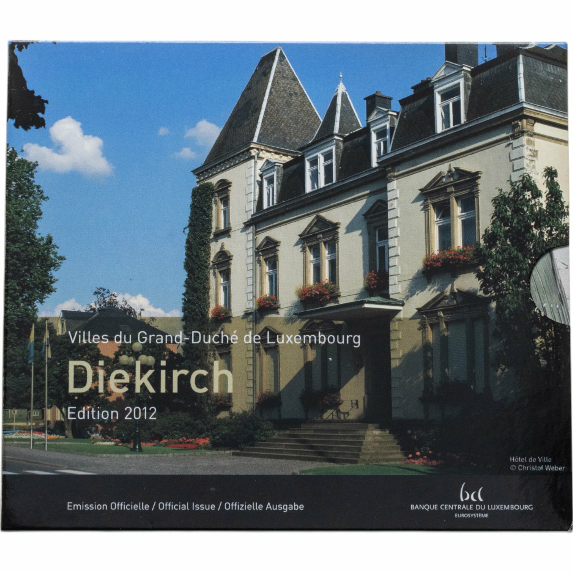 Люксембург 2012 официальный набор евро из 10 монет в буклете