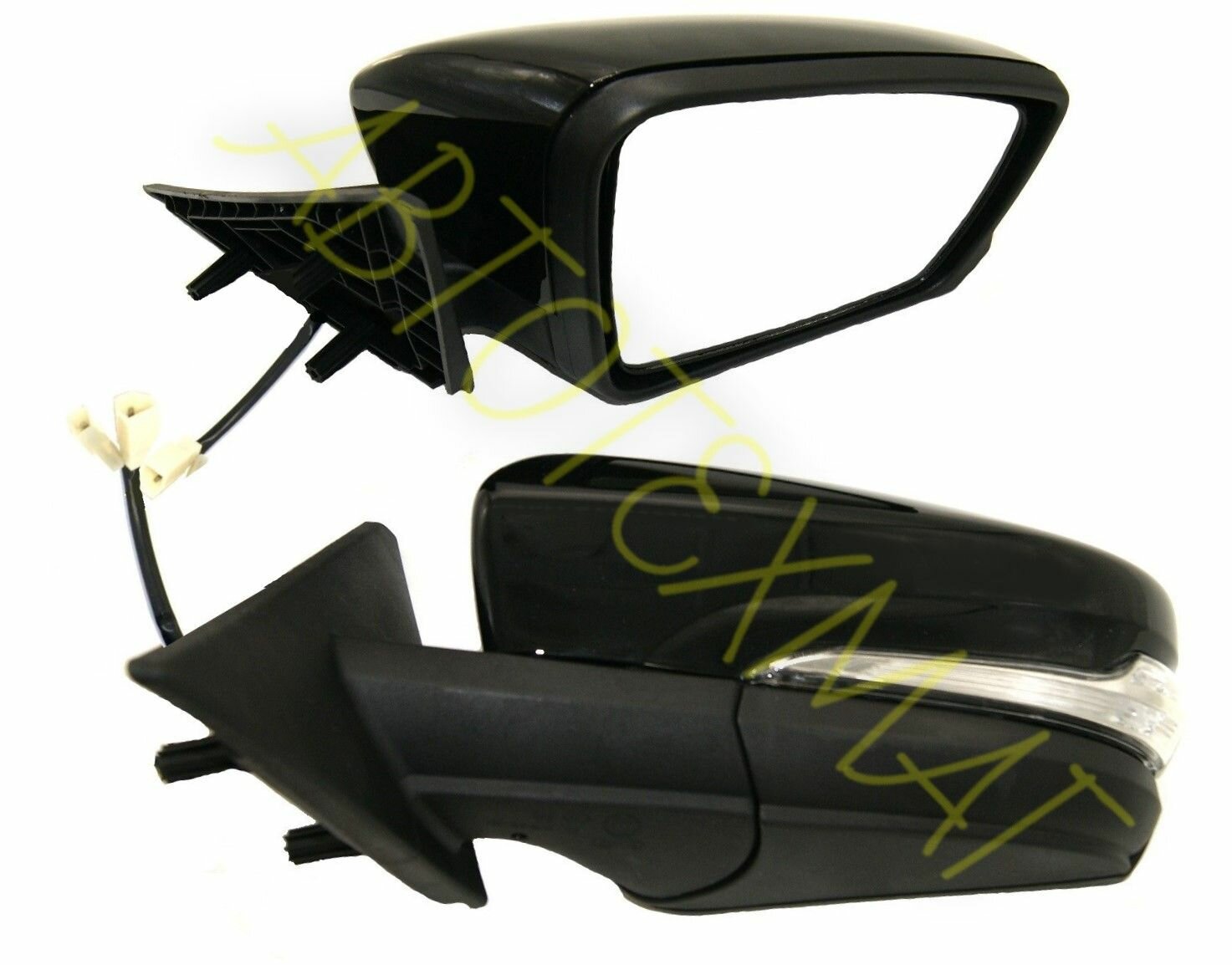 Зеркало боковое ВАЗ 2110, 2111, 2112, 2170, 2171 лада Приора, комплект в корпусе Гранта с ручным приводом обогревом и повторителем поворотов цвет Космос (665).