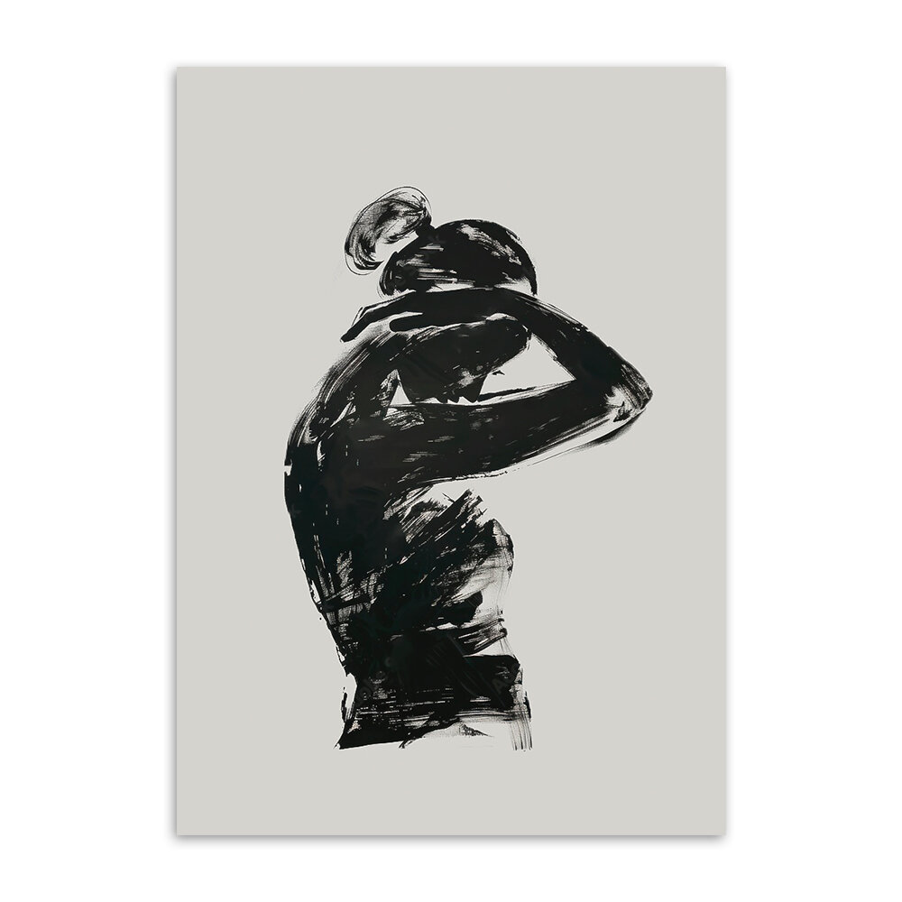 Картина на холсте Женский силуэт №1, 50х70 см