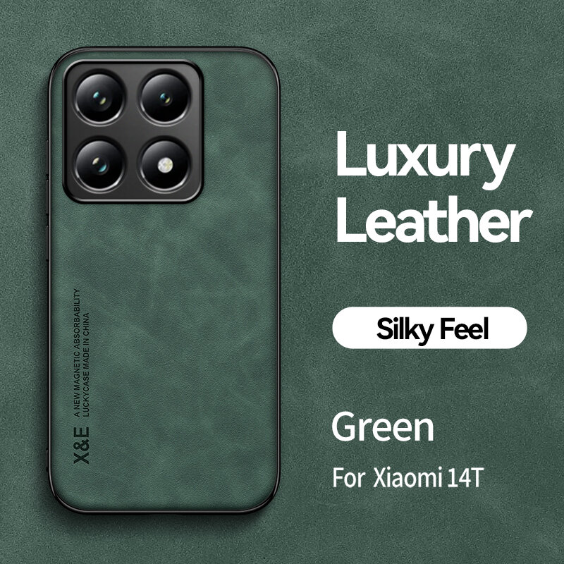 Подходит для Xiaomi 14T /Сяоми 14T Чехол для смартфона, с защитой камеры и противоударным кожаный, 14T, подставка, soft touch,360° Полная защита, резина, пластик, искусственная кожа, защита камеры