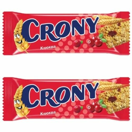 Леовит Батончик-мюсли Crony, Клюква, 50г, 2шт
