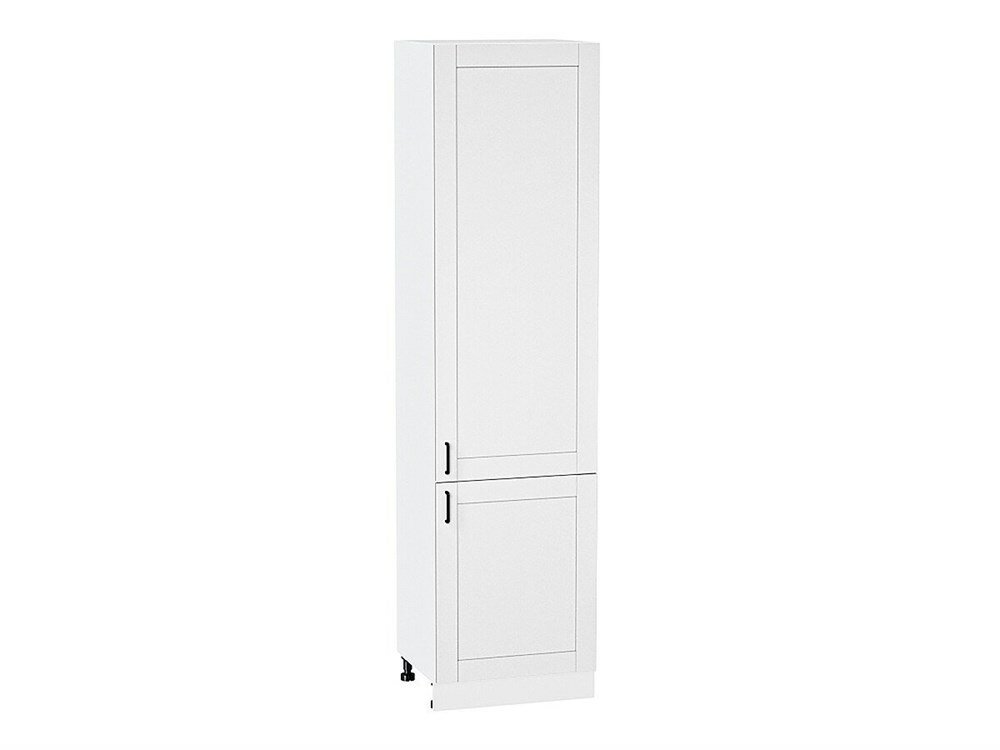 VVT Шкаф пенал с 2-мя дверцами Лофт Белый, Super White, 2340, 600 В*Ш*Г 2336*600*576, фасад МДФ Super White, корпус Белый Super White