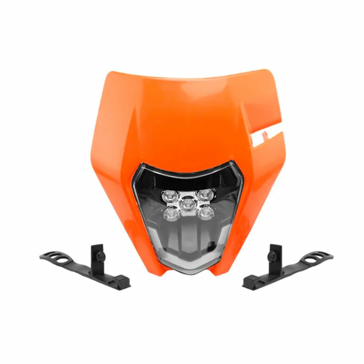 Оранжевая светодиодная фара для мотоцикла / эндуро / питбайка