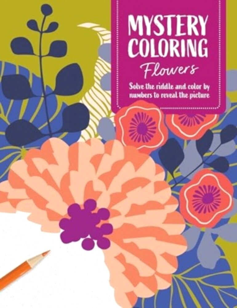 Mystery coloring flowers