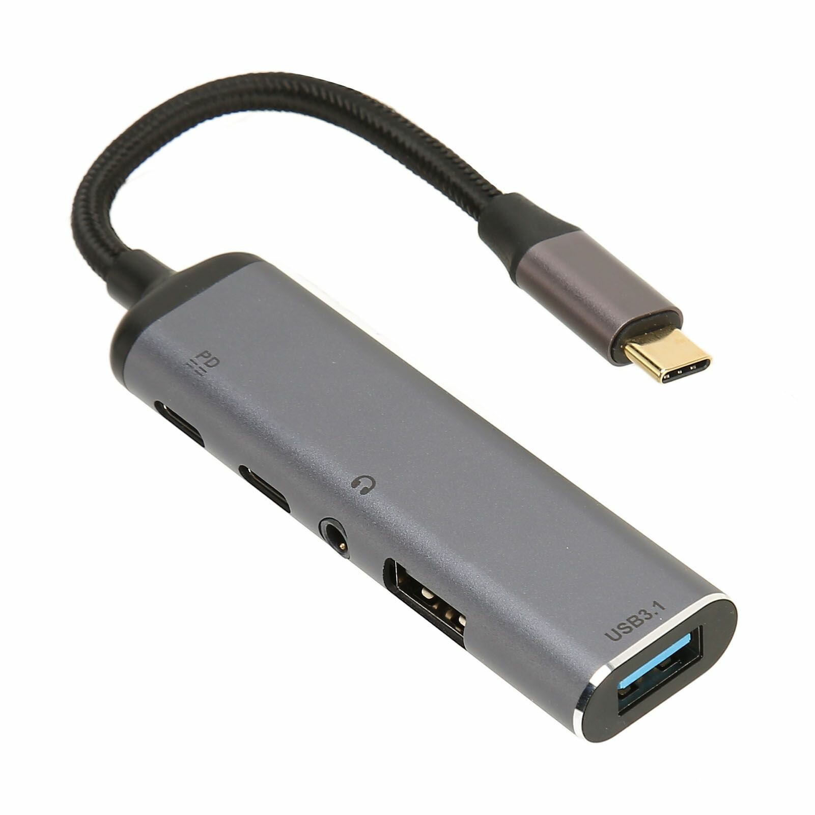 Док-станция USB C Все в одном Многофункциональный адаптер типа C к PD100W USB3.1 USB2.0 Тип C2.0 3.5 Аудиоконцентратор