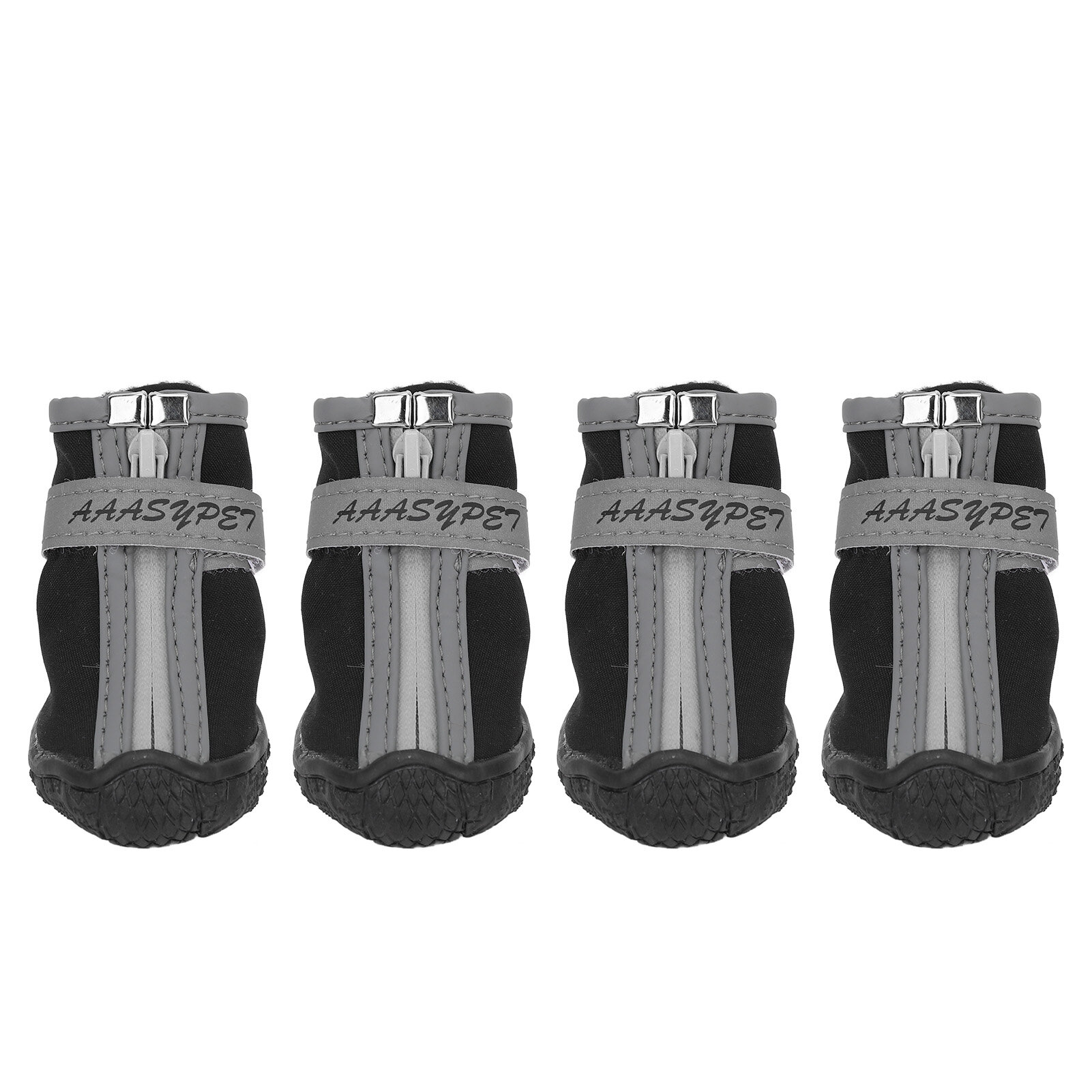 Ботинки для собак, водонепроницаемые, светоотражающие, теплые, дышащие, предотвращающие скольжение, мягкая подошва, обувь для домашних животных для щенков, спорт на открытом воздухе, черный тип 1