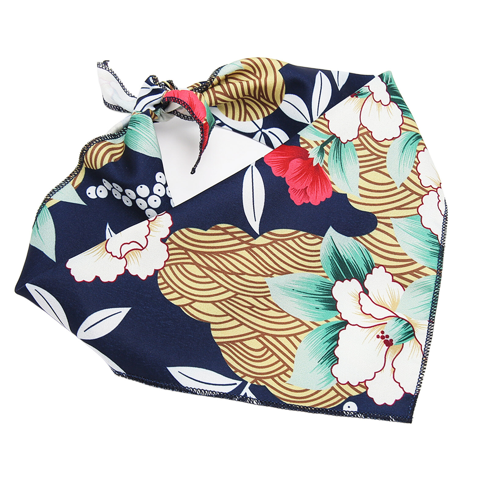 Банданы для домашних животных, мягкие удобные моющиеся хлопковые нагрудники для собак с милым принтом, шарф для фотографий, вечеринок, путешествий 71x50x50 см/28,0x19,7x19,7 дюймов