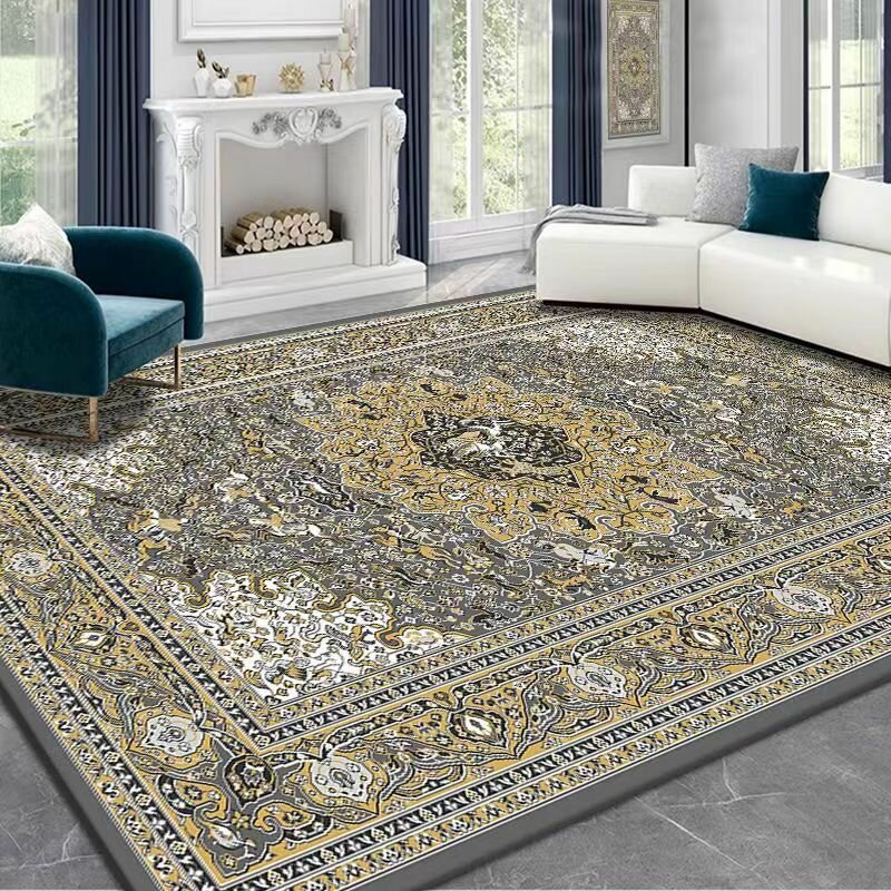 Роскошный Персидский Ковер В Стиле Ретро, Который Можно Использовать В Гостиной, Спальне