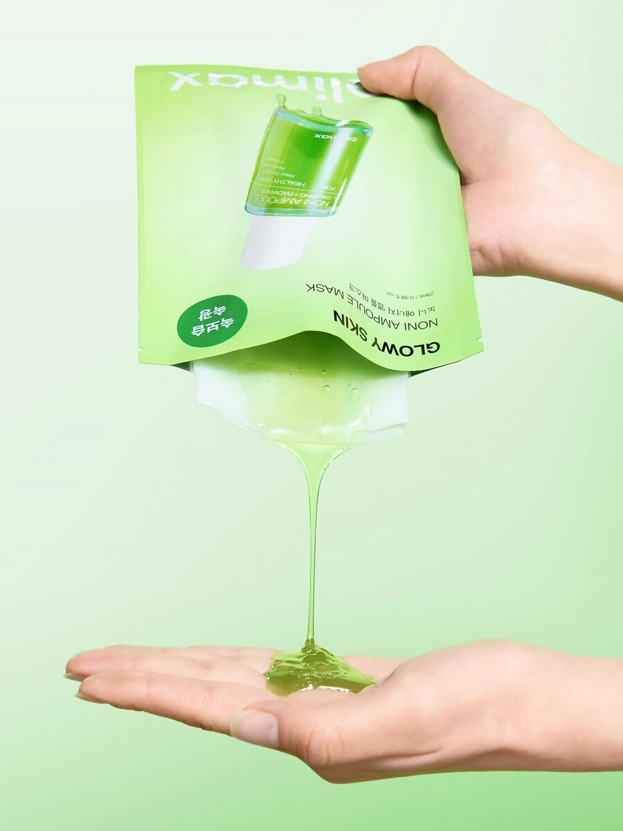 Набор масок для лица косметических тканевых с экстрактом Нони Celimax The Real Noni Energy Ampoule mask 5 шт