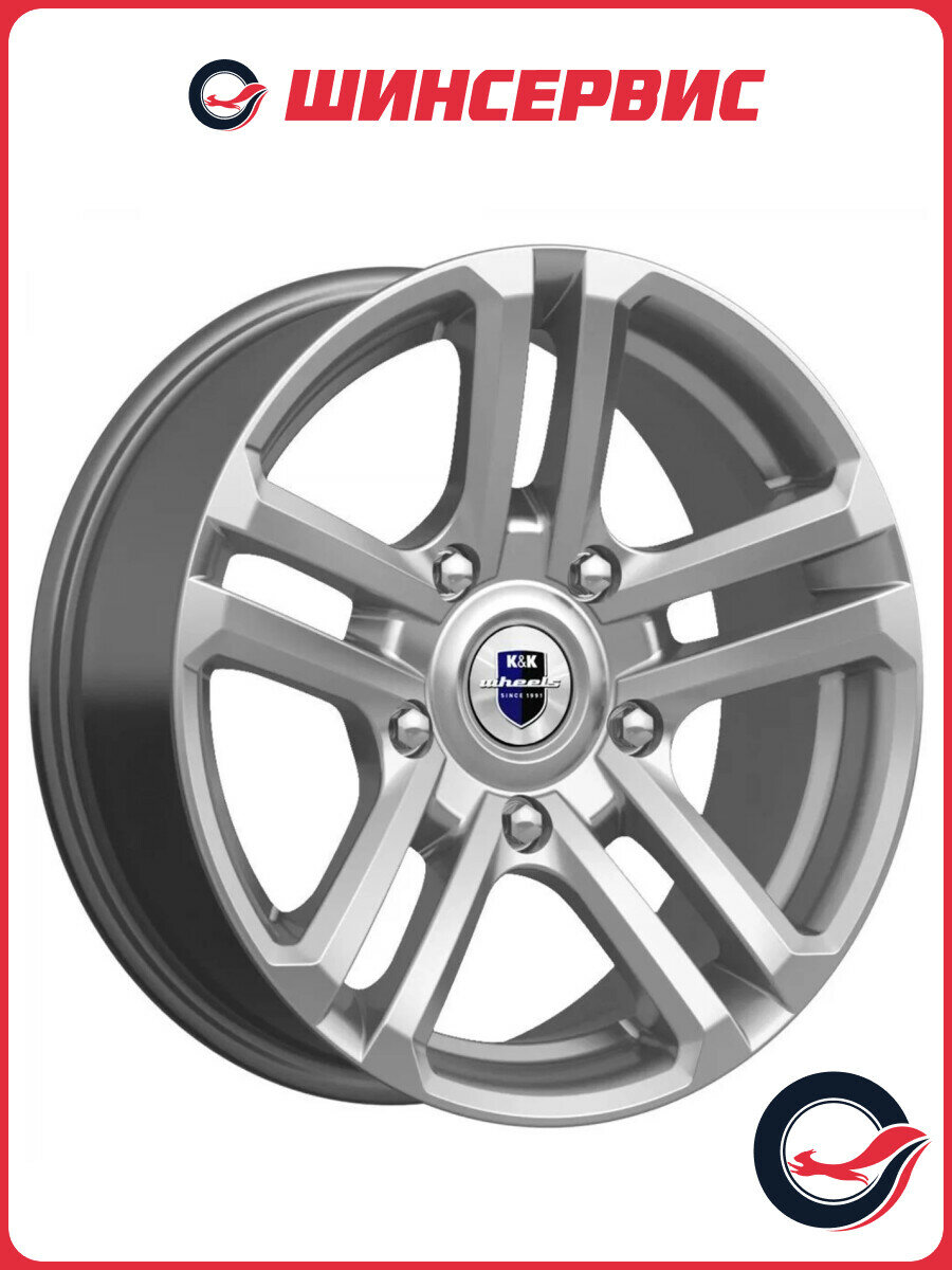 Литой колесный диск КиК Палладика R16x7.0J 5x139.7 ET5 ЦО110.1 для автомобиля