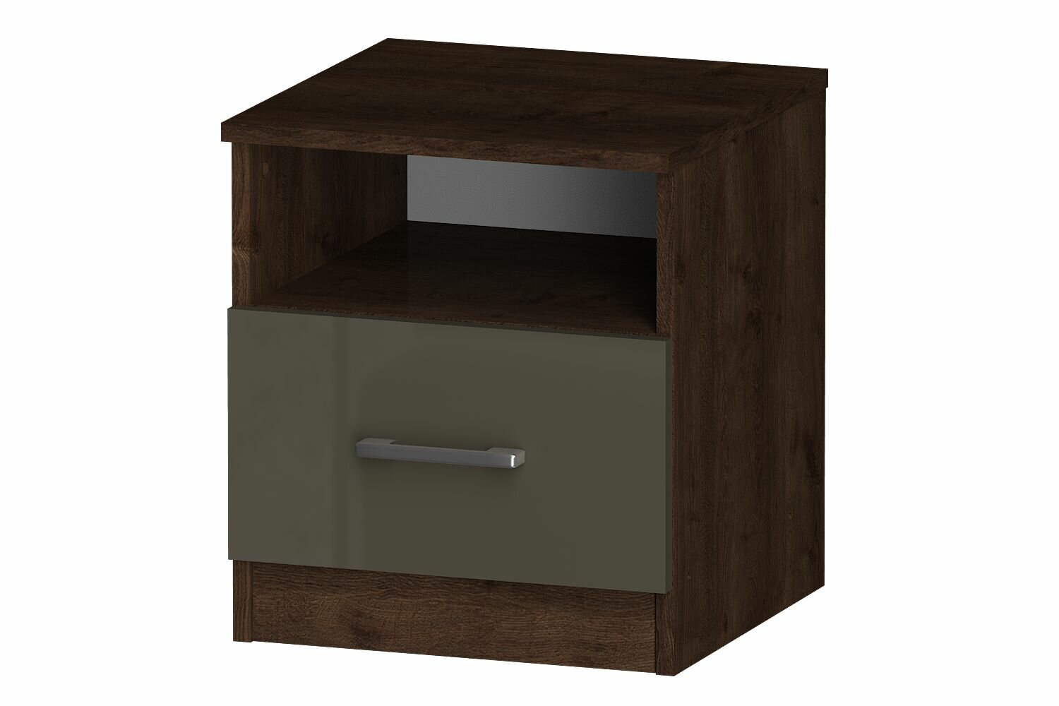 Тумба Лайф ЛТМ-01, цвет дуб экспрессив/Латте, ЛДСП/МДФ, 40 см x 40 см x 45 см