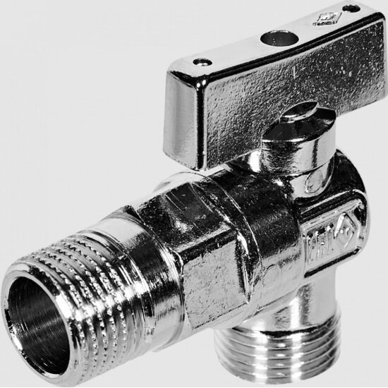 Кран шаровой Bugatti Miami 1/2"x3/4", угловой (08840025)