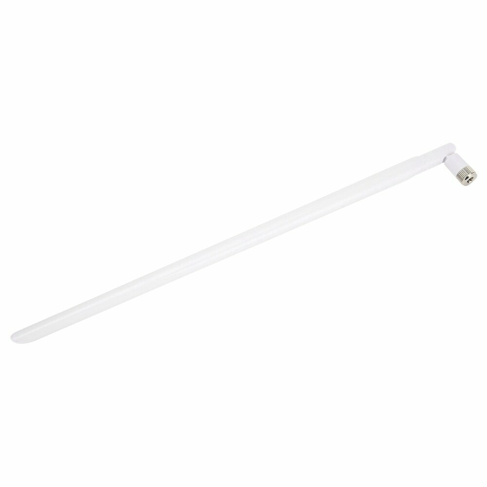 Антенна для роутера всесторонняя 10dBi белая сетевая карта усилитель сигнала Wi-Fi 2.4G с интерфейсом команд AT для передачи голоса SMS данных диапазон частот 2400-2500MHz коэффициент стоячей волны ≤2.0 поляризация вертикальная мощность 50W импеданс 50