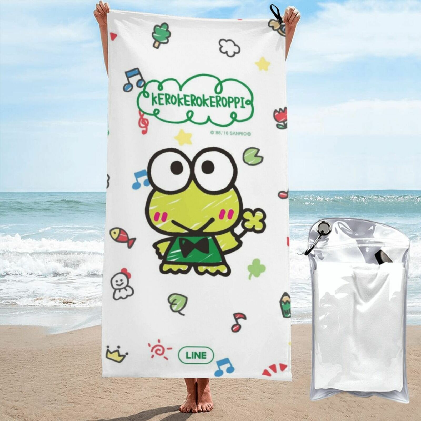 Быстровысыхающее полотенце Kero Keroppi