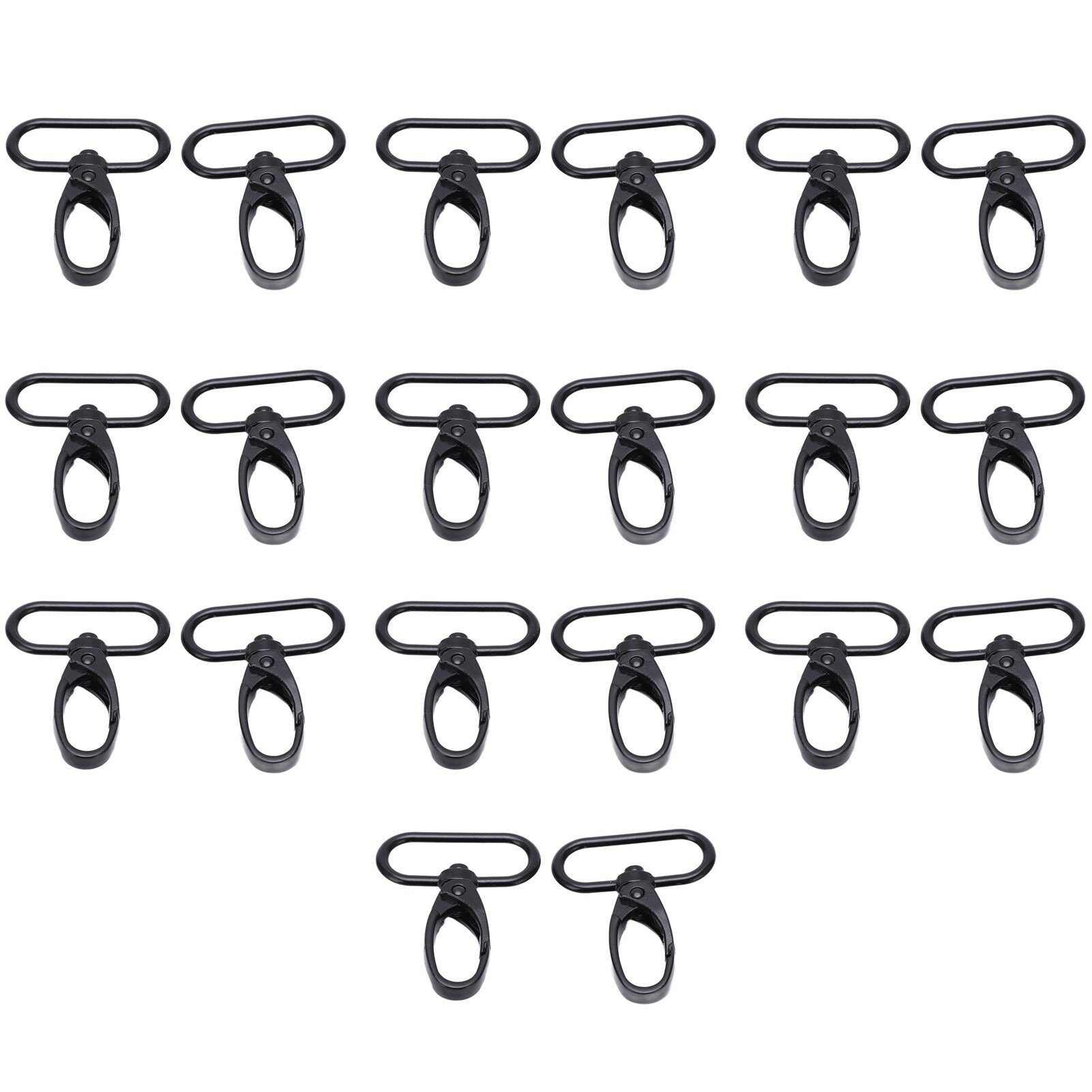 20 шт. карабинов с защелкой, прочный сплав, широкое применение, высокая гибкость, простота в использовании, крючок для брелока.