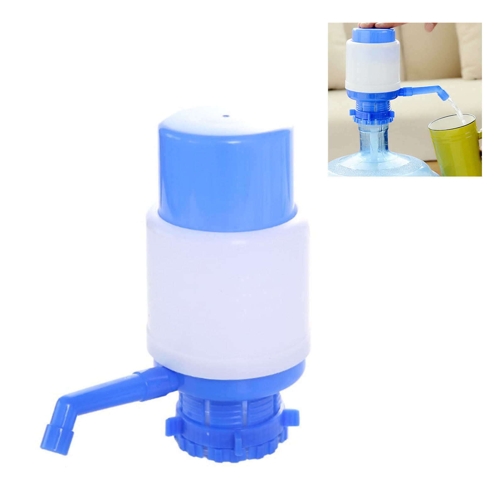 Ручной водяной насос, средний бочонок, высокоэффективная фильтрация, прочный ручной водяной насос-дозатор для дома и улицы