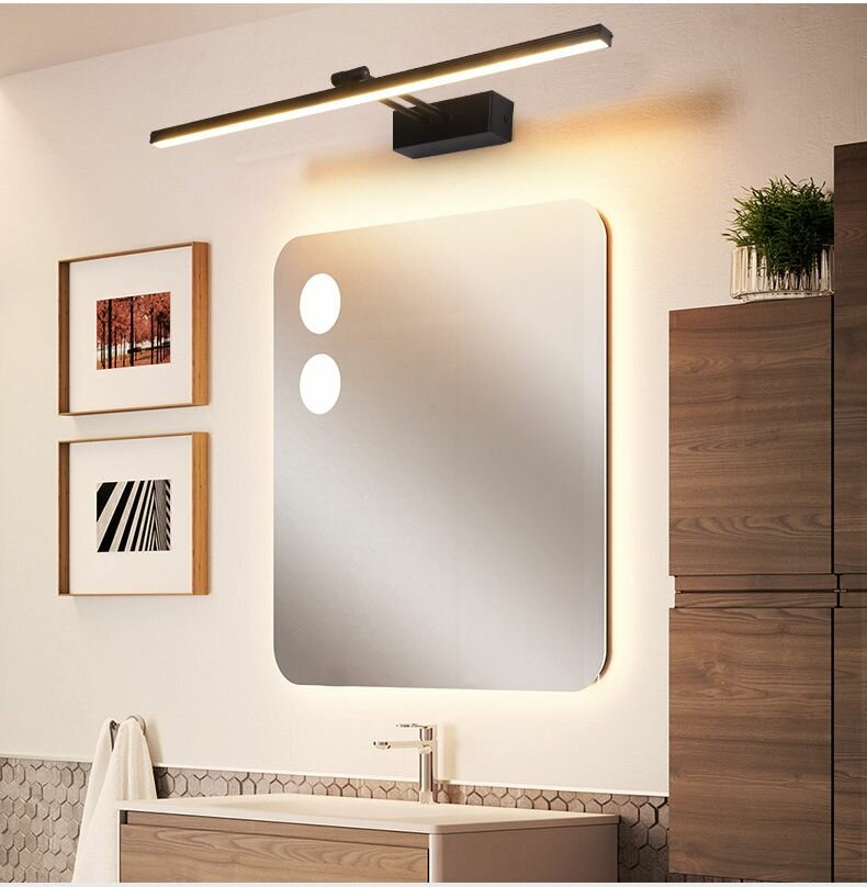 Светильник настенный передний свет зеркала в ванной и туалете