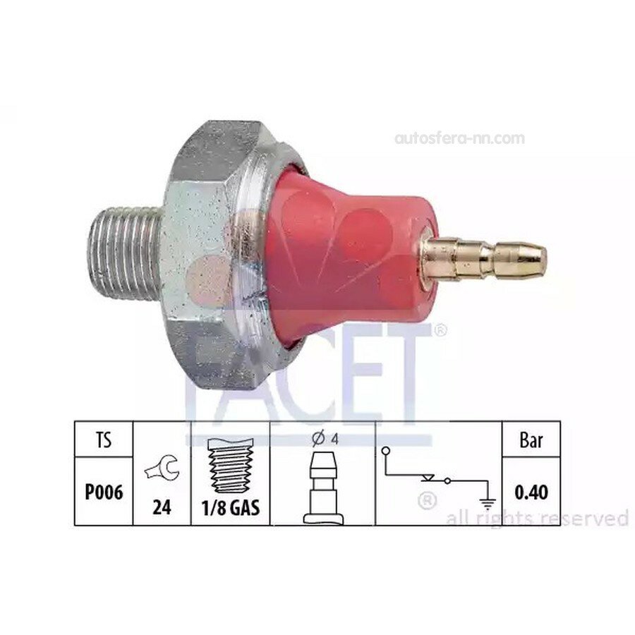 FACET 70015 Датчик давления масла HONDA ACCORD