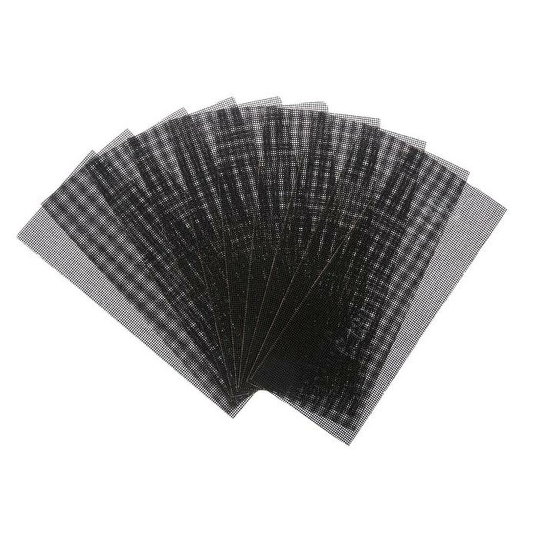 Сетка абразивная тундра, водостойкая, корунд, 115 х 280 мм, Р180, 10 шт.