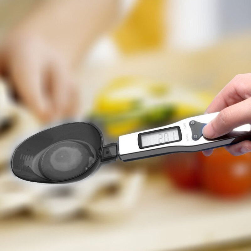 Электронная мерная ложка, мини весы кухонные, электронные кухонные весы, Черный