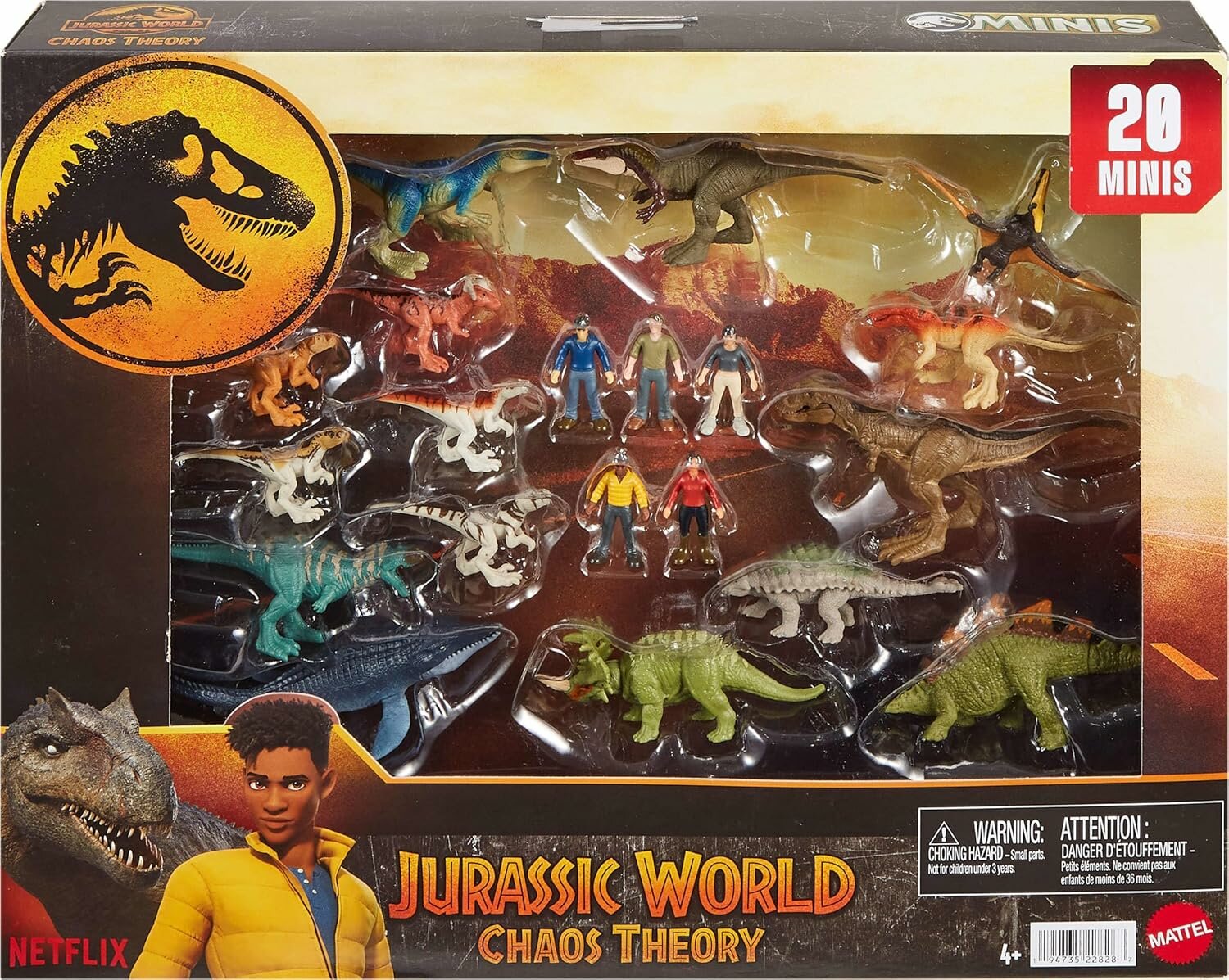 Подарочный набор мини фигурок Мир Юрского периода: Теория хаоса Jurassic World Chaos Theory Mini Figures 20 Pack