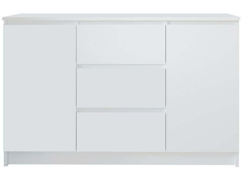 Комод МК, в современном стиле, выполненный из ЛДСП, 1200.3 (МП/3) Белый