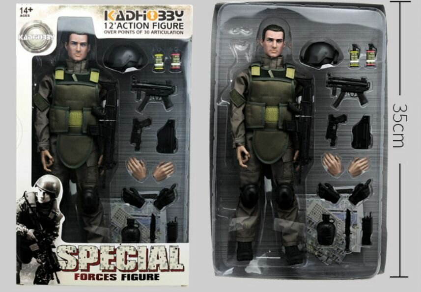 Коллекционная подвижная фигурка Солдат Солдат-медик 30cm(коробка)/Подарок парню на, игрушки для мальчика