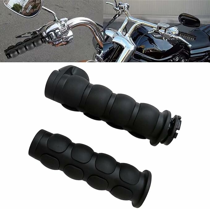 2 шт, мотоциклетные рули, 25-миллиметровые грипсы с силовым захватом для Harley Kawasaki Suzuki