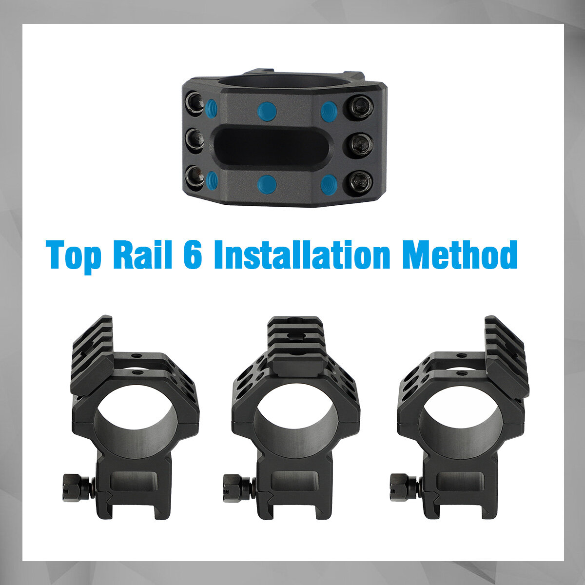 Ohhunt 1-дюймовые 30-миллиметровые кольца для оптического прицела Picatinny с креплением для оптического прицела