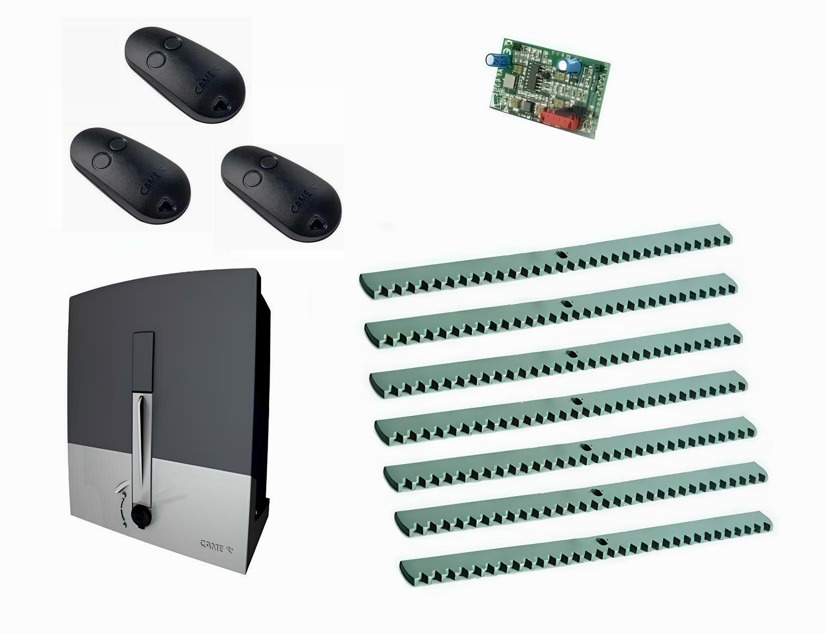 Автоматика для откатных ворот BXL04AGS KIT-KR7-Т3, комплект: привод, радиоприемник, 3 пульта, 7 реек