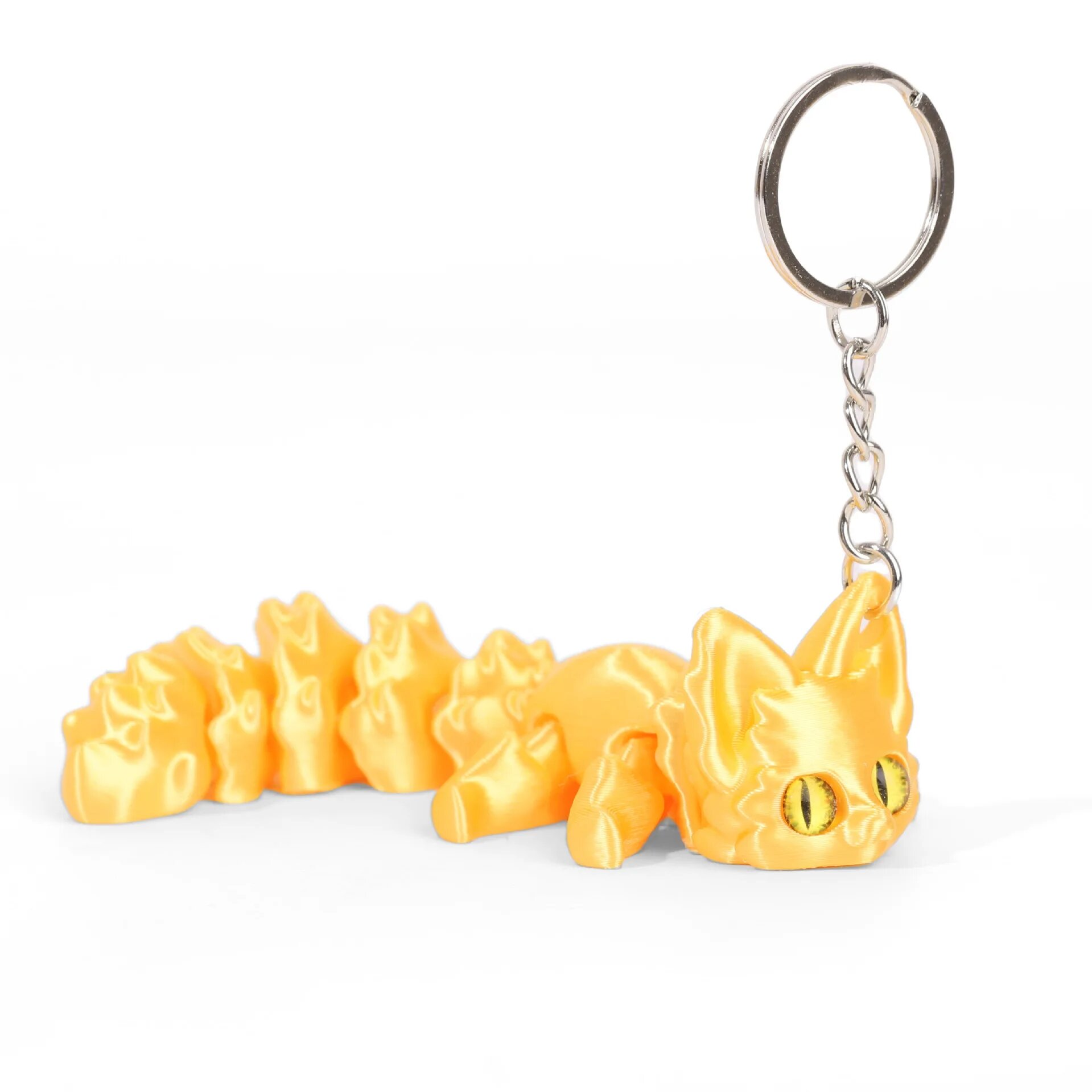 Пластиковый 3D-принтер брелок с лисами 03